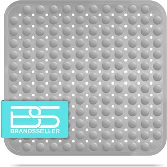 Brandsseller Duschmatte 53x53 cm Duscheinlage Badewanneneinlage mit Noppen Grau