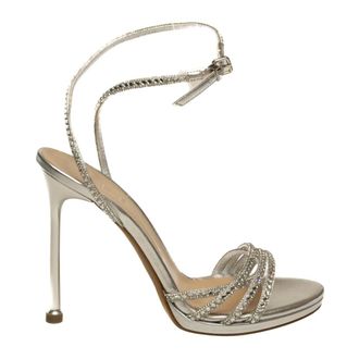 Albano Femme, Chaussures, Gris, Taille: 39 EU Sandale &agrave; talon haut 5580