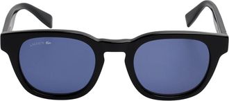 Lacoste Homme, Accessoires, Noir, Taille: ONE Size Oval Acetate Lunettes de soleil