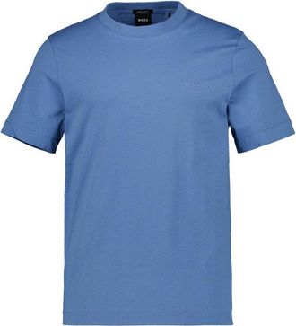 HUGO BOSS Herren T-Shirt blau Baumwolle