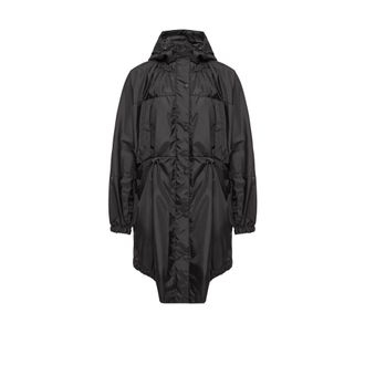 Moncler Moncler Parka Longue Expression En Toile, Femme, Noir, Taille: 00