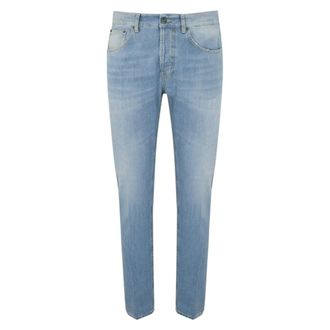 Dondup Homme, Jeans, Bleu, Taille: W34 Pantalon Slim Fit en Denim L&eacute;ger
