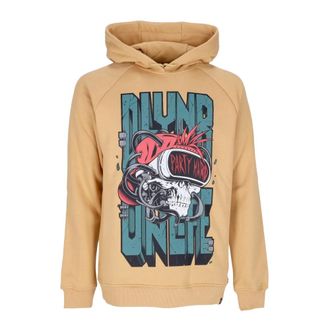 Dolly Noire Skull Hoodie Beige Party Stil - - Sweatshirts & Hoodies - Herren - Beige - L