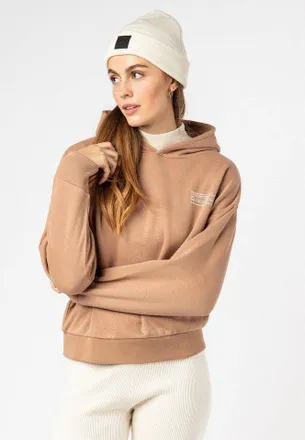 Sublevel Kapuzenpullover Hoodie Mini-Print Sweater, Kapuzensweatshirt mit seitl. Eingrifftaschen