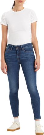 Levi's Damen 711 Double Button Jeans, Blue Wave Dark, 24W / 30L