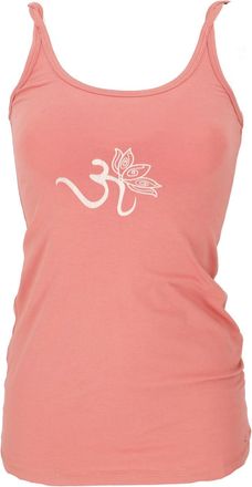 Guru Shop Yoga-Top aus Bio-Baumwolle OM - Apricot, Damen, Size:XL