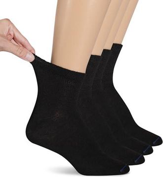 Dr. Scholls Womens Diabetes and Circulatory Ankle Socks 4 Pair