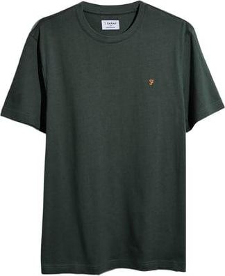 Farah T-shirt droit &agrave; logo brod&eacute; en coton