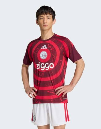 adidas Ajax Amsterdam 26/27 maillot davant-match rouge vif