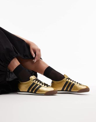 adidas Originals Italia - Baskets style ann&eacute;es 70 - Dor&eacute; m&eacute;tallis&eacute;