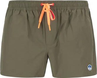 North Sails Herren Badeshorts gr&uuml;n unifarben