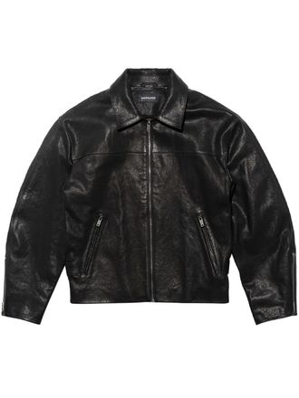 Mainless veste en cuir - Noir