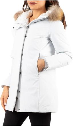 Hetreg&oacute; Femme, Manteaux, Blanc, Taille: 42 FR Patricia Parka