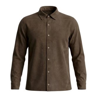 Bl'ker Blker - Chemise Suffolk Carbon Brushed - Homme - Chemises - Brun - Taille: 2XL