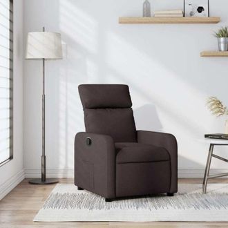 vidaXL Relaxsessel Dunkelbraun Stoff Vidaxl