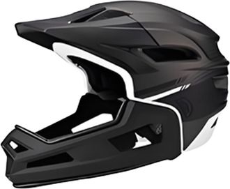 Generic Mountainbike-Helm - Abnehmbarer Liner-Visier-Mountainbike-Helm, Sto&szlig;d&auml;mpfung Sch&uuml;tzende Fahrradausr&uuml;stung, Einstellbares Bel&uuml;ftungsdesign, Fahrschutzl
