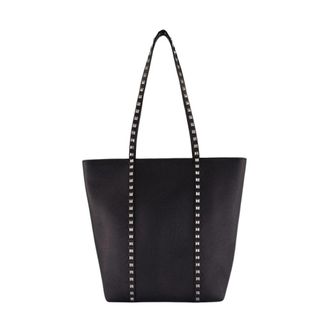 Valentino Garavani Rockstud Leder Tote Bag - - Bags - Herren - Schwarzk - ONE SIZE