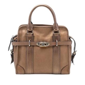Burberry Pre-owned Cuir sacs-main - Femme - Pre-owned - Brun - Taille: ONE Size
