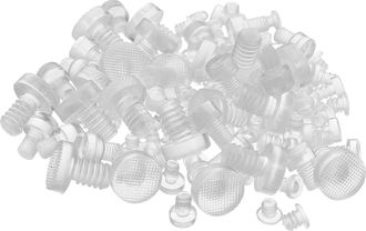 Angoily 100 St&uuml;ck Transparente M&ouml;belpuffer M&ouml;belkante Schutz Polster M&ouml;bel Stopper M&ouml;belpuffer f&uuml;r Schrankt&uuml;ren Anti-kollisions-Pads f&uuml;r Tisch- Stuhlbeine Ger