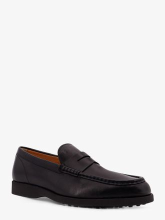 Tod's Mens Leather Loafers Black