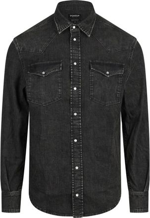Dondup Chemise Western en jean - Homme - Chemises - Noir - Taille: XL