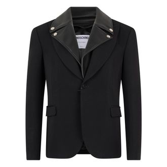 Moschino Jackett mit doppeltem Kragen - - Jackets - Herren - Schwarzk - L