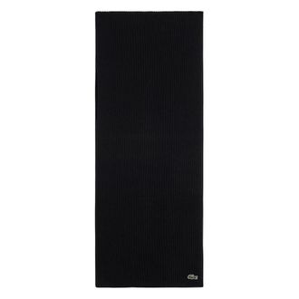 Lacoste Rippstrick-Wollschal - - Accessories - Herren - Schwarzk - ONE SIZE