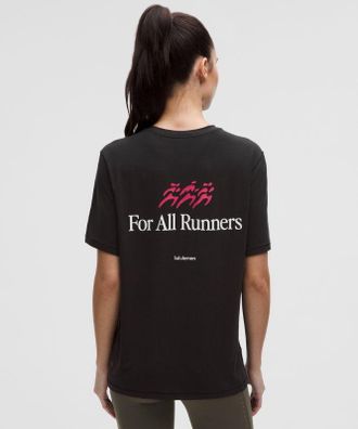 lululemon T-Shirt dentra&icirc;nement en jersey Run Graphic pour Femmes - Taille 12