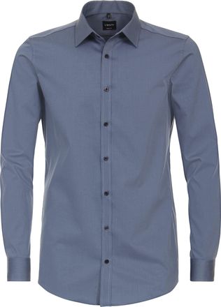 Venti Body Fit Hemd Langarm New Kent Kragen Natrual Stretch Rauchblau Größe 39