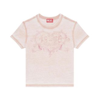 Diesel T-Ila-Aa1 Jersey T-shirt - - Tops - Damen - Rosa - S
