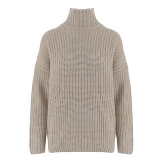 Allude Kaschmir-Seiden-Pullover - - Knitwear - Damen - Beige - XS