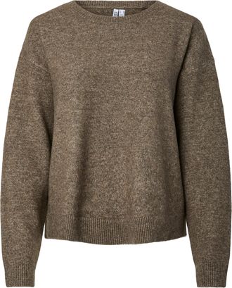 Pieces Pcsally Ls O-Neck Knit Noos Bc