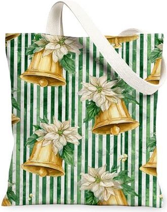 Generic Sacs fourre-tout vintage en toile &agrave; motif floral d&eacute;coratif, sacs de courses r&eacute;utilisables, l&eacute;gers et lavables avec bandouli&egrave;re pour voyage, gym, pique