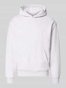 Review Relaxed Fit Hoodie aus Baumwoll-Mix mit Label-Detail