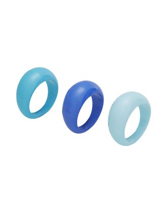 8 by YOOX 3-PACK BEADED RING SET