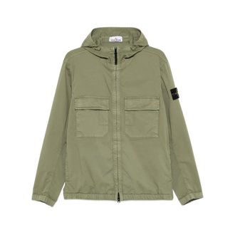 Stone Island Homme, Vestes, Vert, Taille: XL Veste L&eacute;g&egrave;re &agrave; Capuche