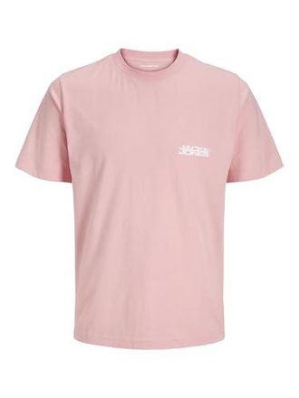 Jack & Jones Jack & Jones Jcosago Slub Tee SS Crew Neck, Pink Icing, XXL
