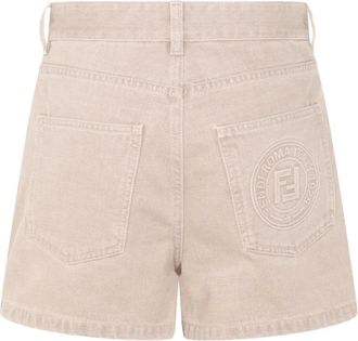 Fendi Klassische Jeans-Shorts - Nude