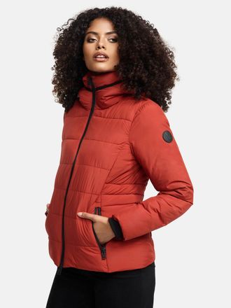 Marikoo kurze Damen Steppjacke mit Kapuze & Fleecefutter - Radaa