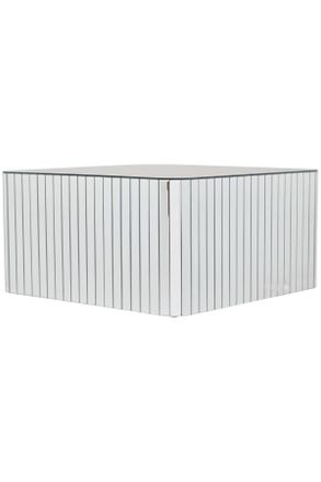 MID.YOU Mid.you Couchtisch, Klar, Holzwerkstoff, Glas, quadratisch, 60x31x60 cm, Wohnzimmer, Wohnzimmertische, Couchtische