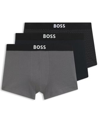 HUGO BOSS 3er-Pack Boxer-Trunks mit Print und Stretch in