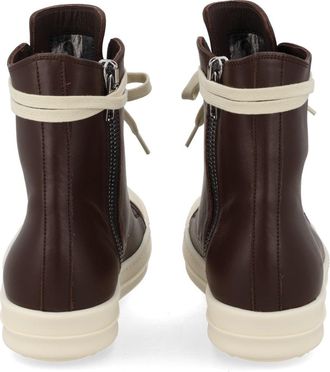 Rick Owens Leather Sneaker - Brown