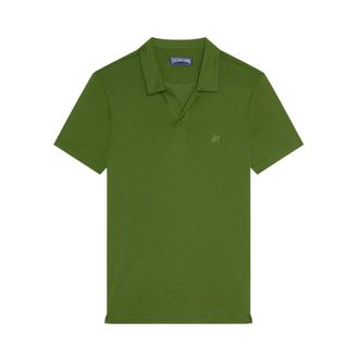 Vilebrequin Pirinol Tencel Poloshirt - - Tops - Herren - Gr&uuml;n - L