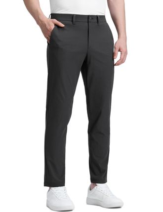 CRZ YOGA Herren Golfhose Schnelltrocknend Anzughose Stretch Hose Sporthose Jogginghose Atmungsaktive Golf Trousers -86cm Tinte grau 32W