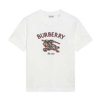 Burberry Frankie Bby Chk T-Shirt - - Tops - Damen - Wei&szlig; - XS