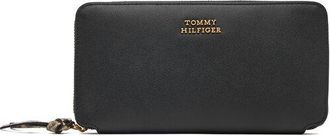 Tommy Hilfiger Geldb&ouml;rse Th Leather Lrg Za Wallet AW0AW18941 Schwarz