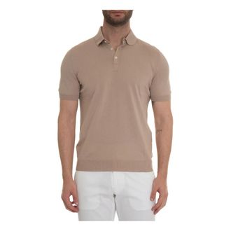Gran Sasso Slim Fit Polo-Shirt aus Baumwolle - - Tops - Herren - Beige - 3XL