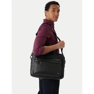 Tommy Hilfiger Laptoptasche Tommy Hilfiger Th Flag Computer Bag AM0AM13989 Schwarz