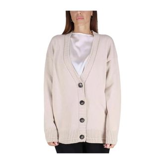 Maliparmi Maliparmi, Damen, Strickwaren, Beige, LGr&ouml;&szlig;e