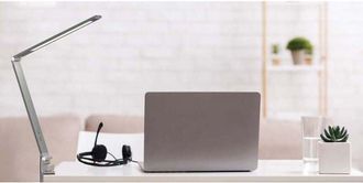 Fischer & Honsel Klemmstrahler Tischleuchte dimmbar led Tageslicht Schreibtischleuchte anthrazit